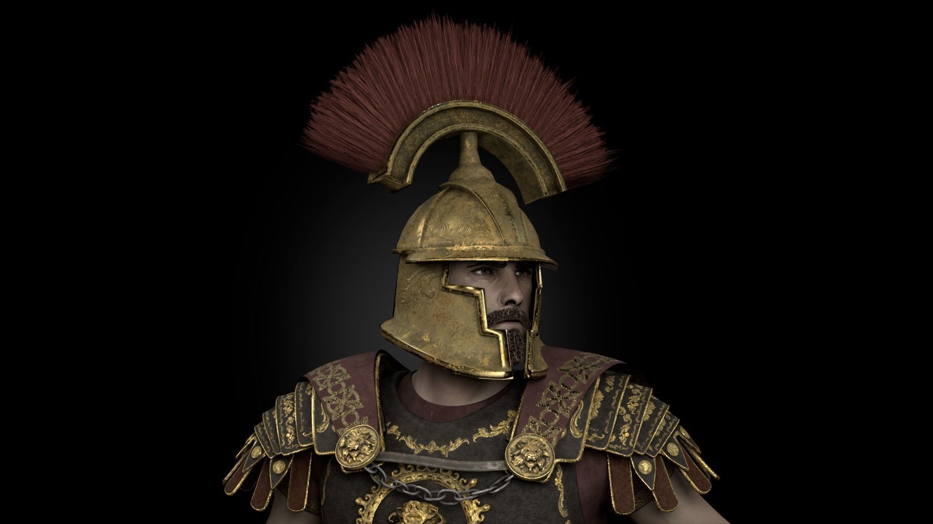 3D model Rome Centurion VR / AR / low-poly | CGTrader