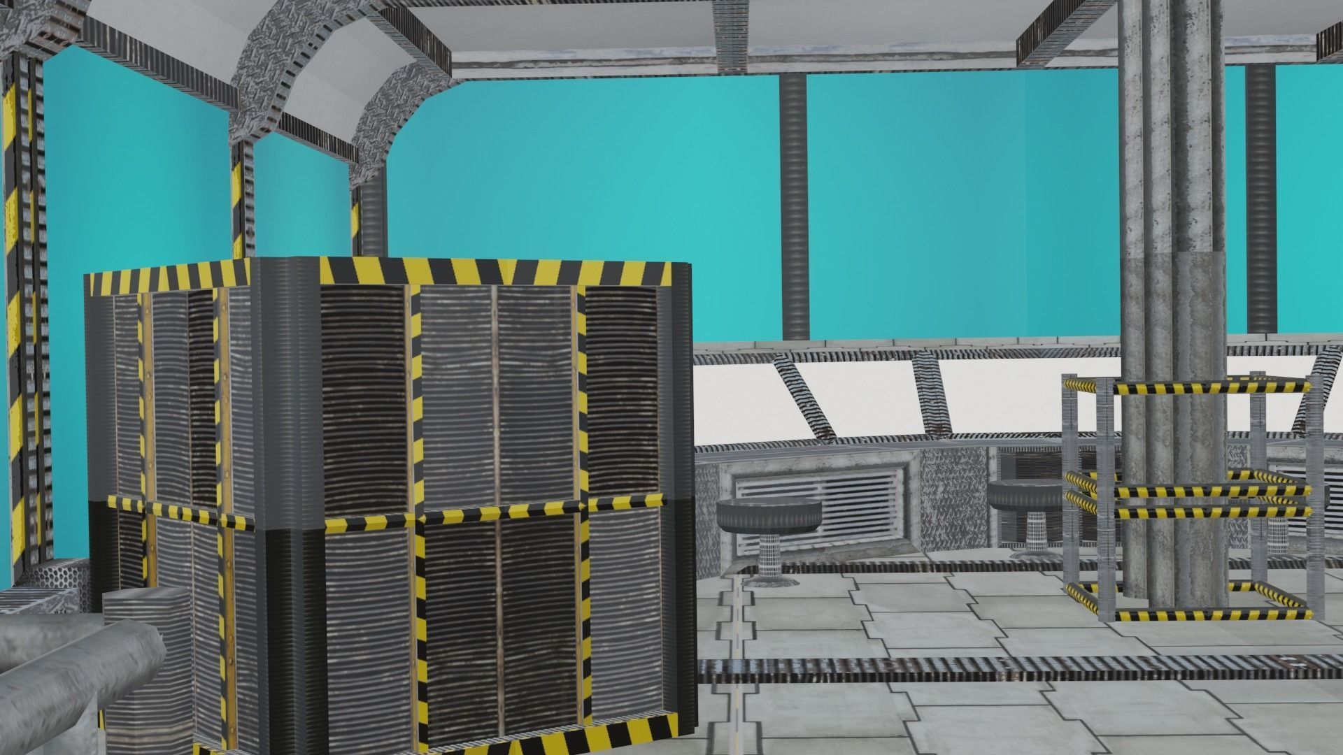 3D model sci fi room part 4 VR / AR / low-poly | CGTrader