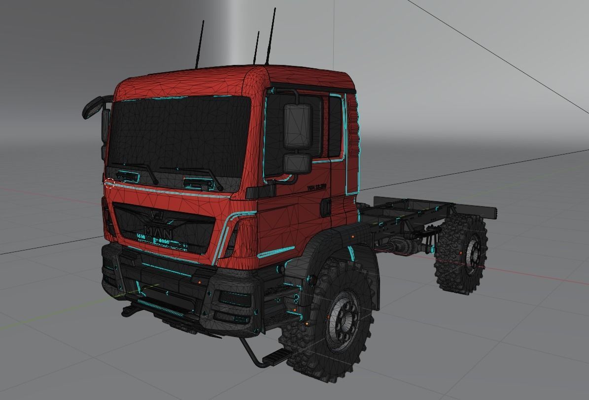 MAN TGM 13 290 Single Cab 3D model | CGTrader