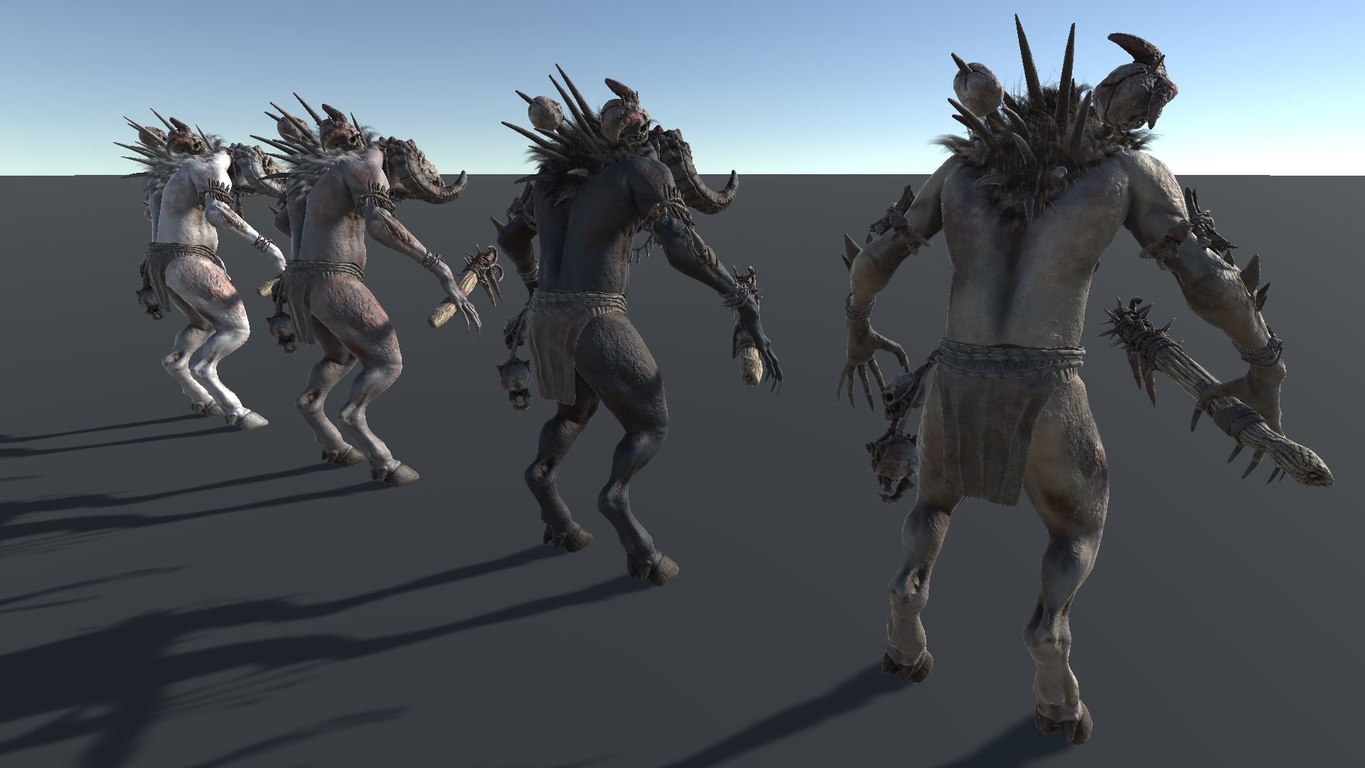 3D model Wendigo Ram Rigged VR / AR / low-poly | CGTrader