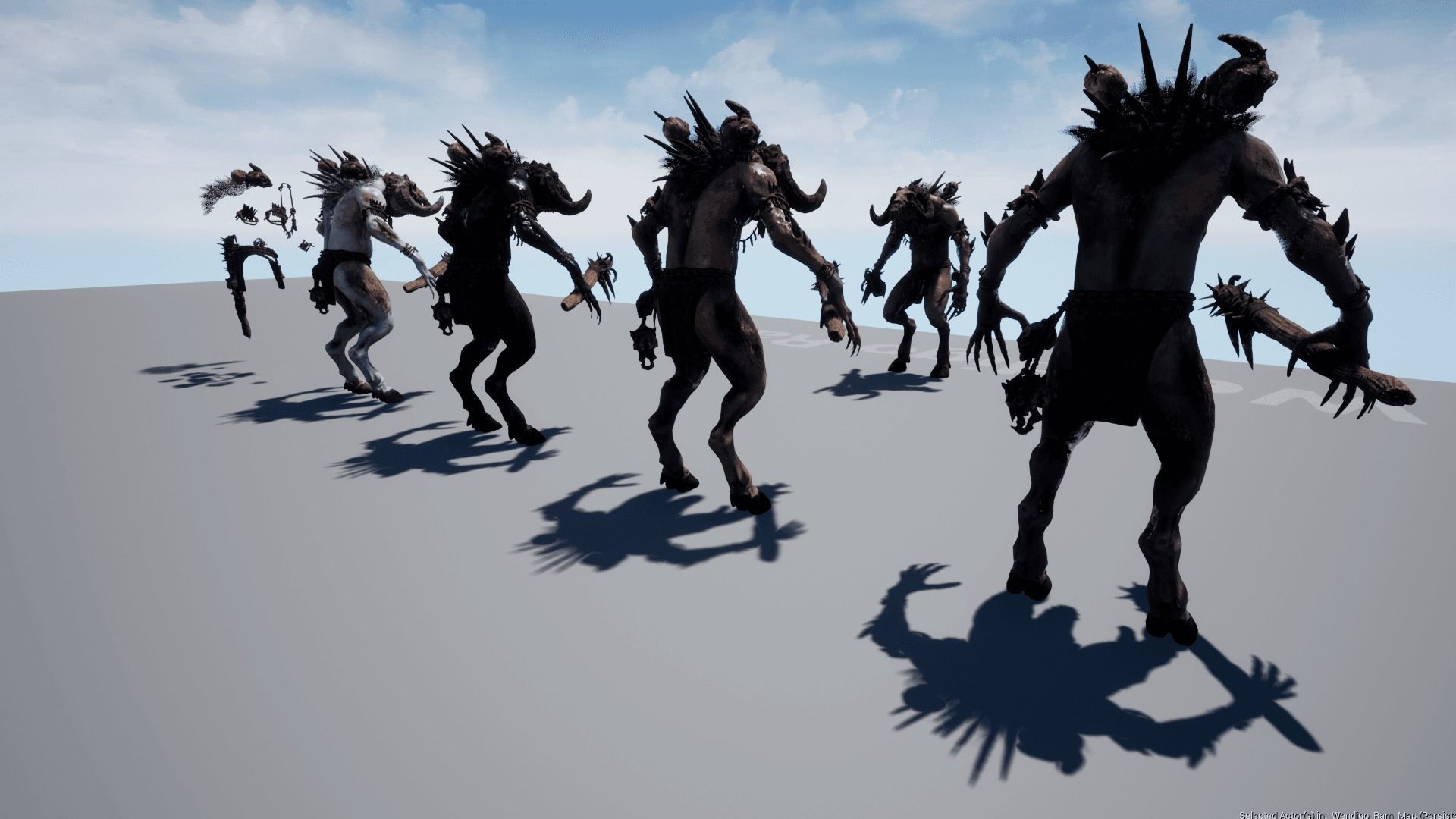 3D model Wendigo Ram Rigged VR / AR / low-poly | CGTrader