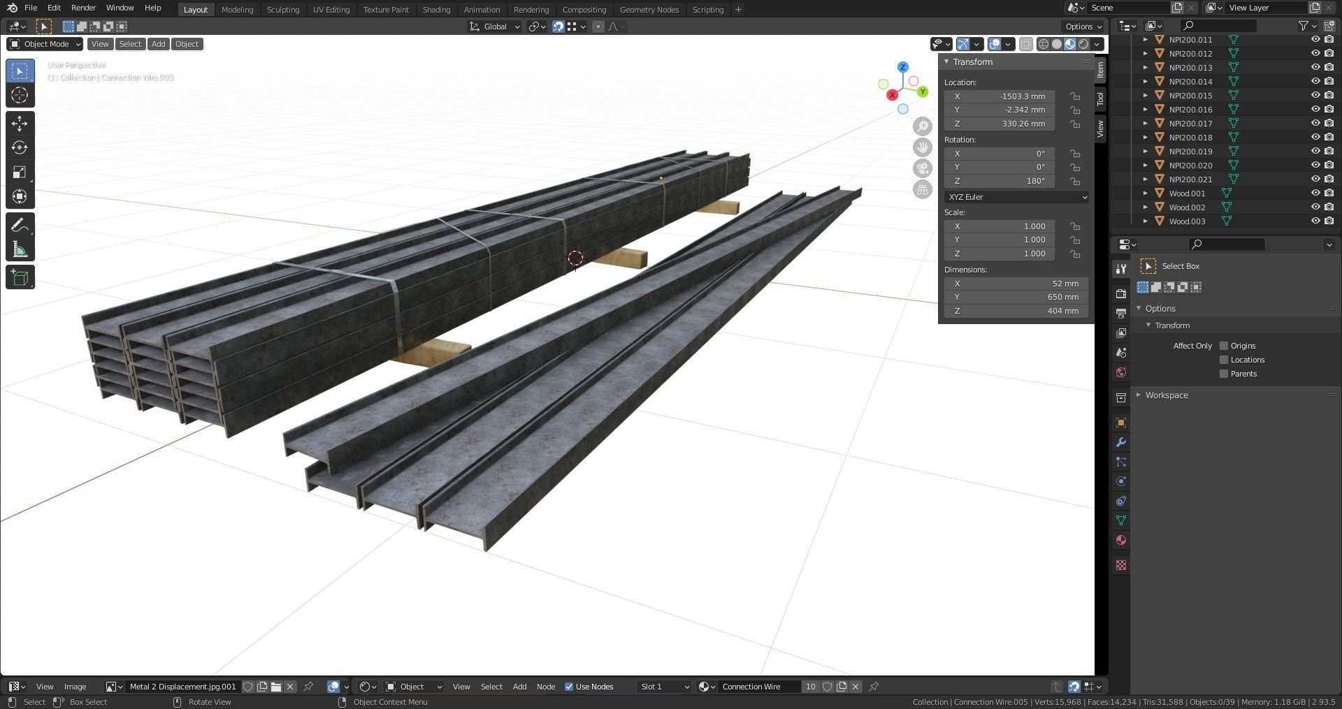 Steel Profiles Pack 3D model | CGTrader