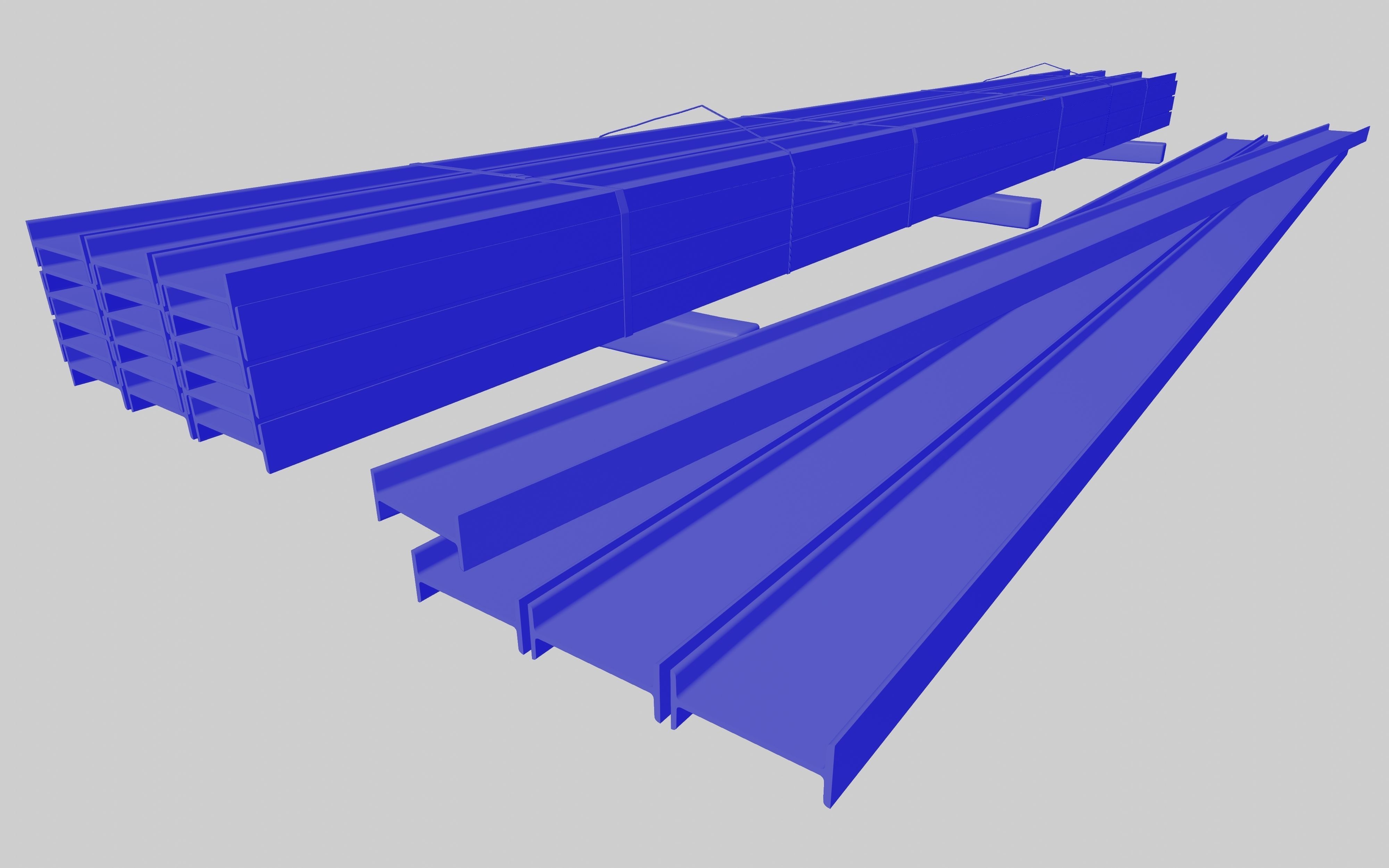 Steel Profiles Pack 3D model | CGTrader