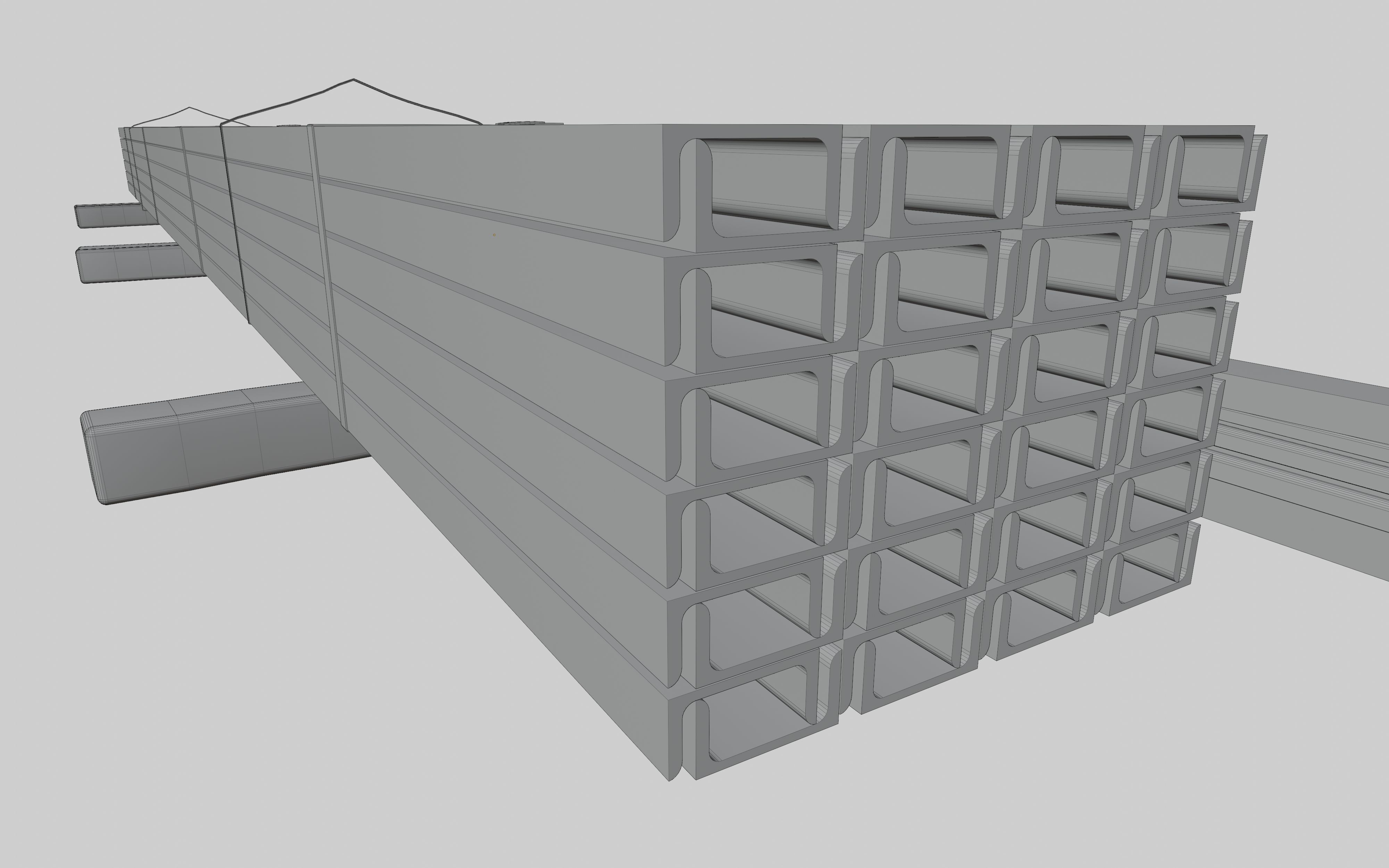 Steel Profiles Pack 3D model | CGTrader