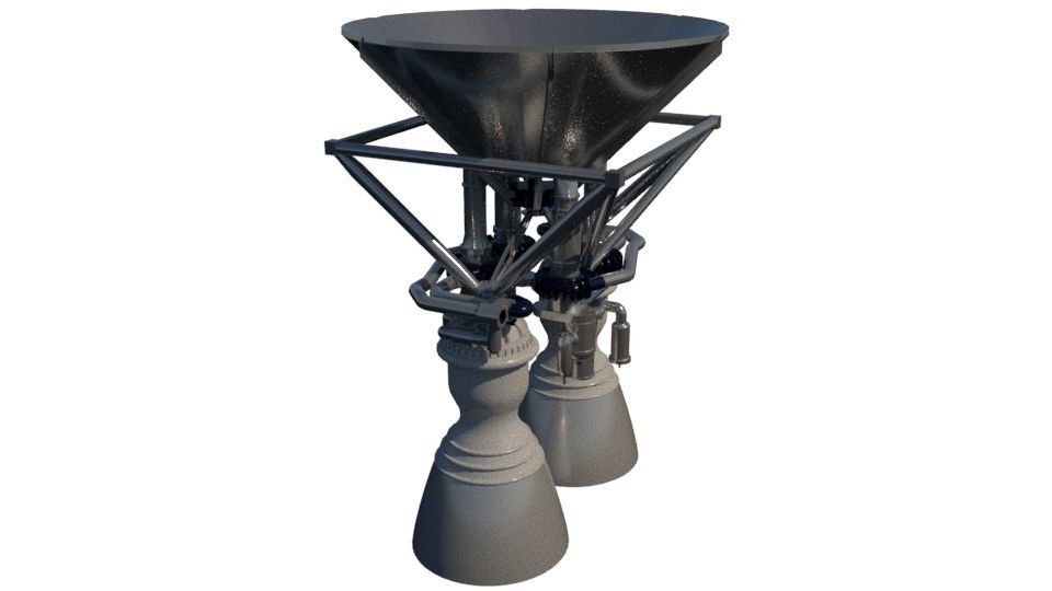 3D model LR87 Rocket Engine VR / AR / low-poly | CGTrader