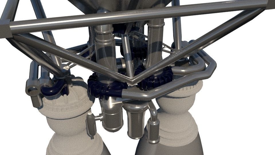 3D model LR87 Rocket Engine VR / AR / low-poly | CGTrader