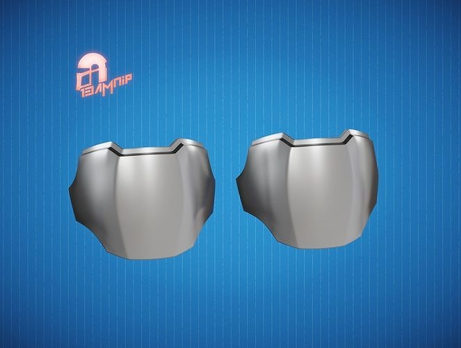 Custom Mandalorian knee Armor 3D model 3D printable | CGTrader