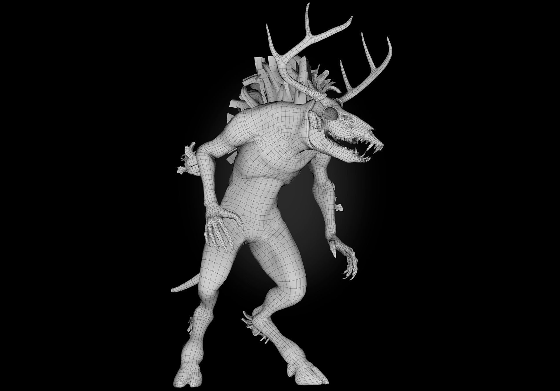 3D model Wendigo VR / AR / low-poly | CGTrader