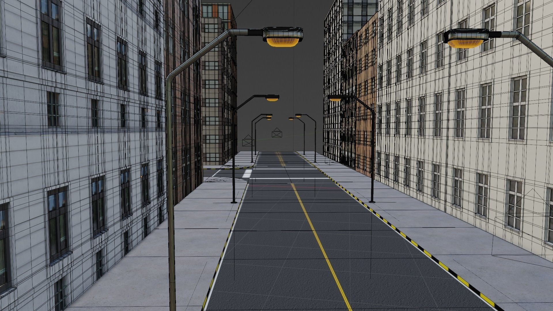 city street free VR / AR / low-poly 3D model | CGTrader