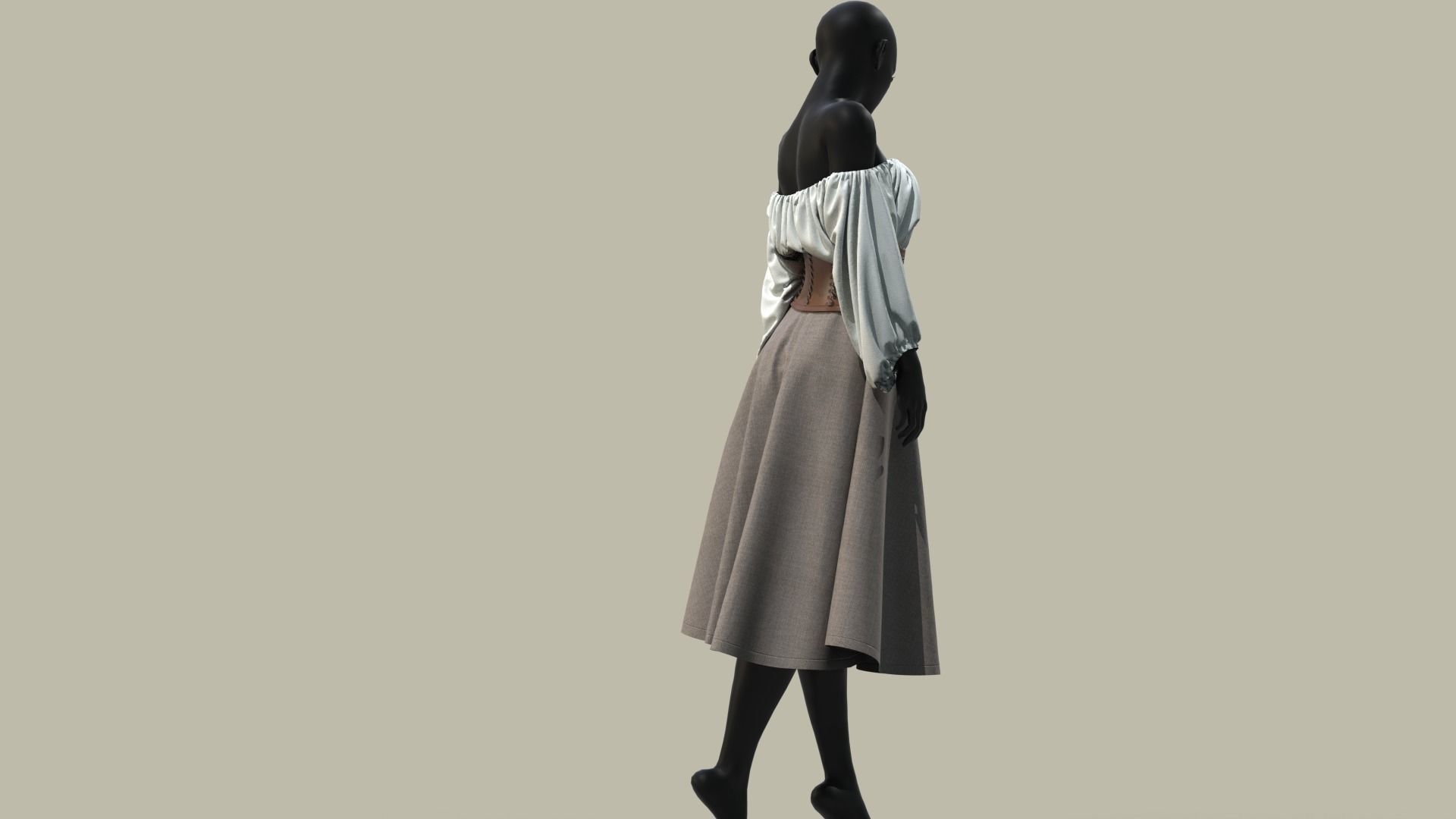 New Female Custom outfits 3D model | CGTrader