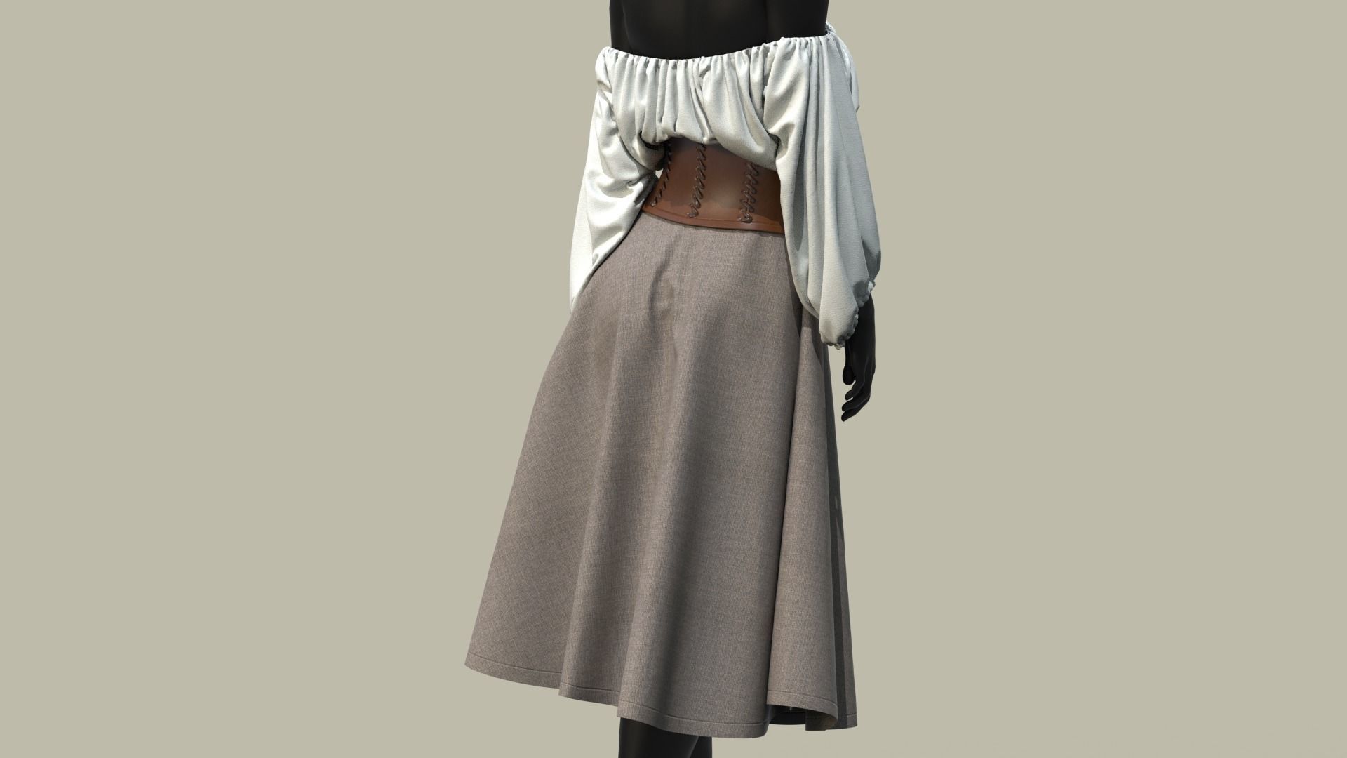 New Female Custom outfits 3D model | CGTrader