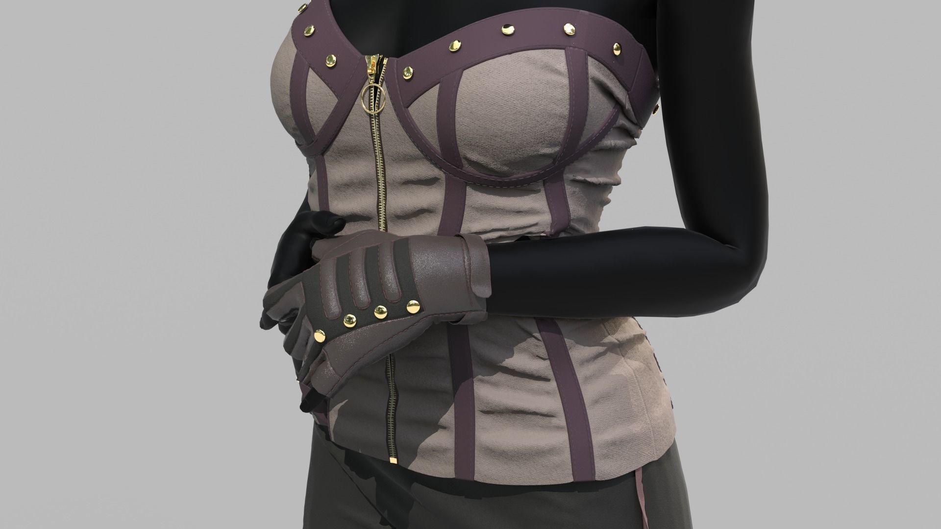 New Female Custom outfits 3D model | CGTrader