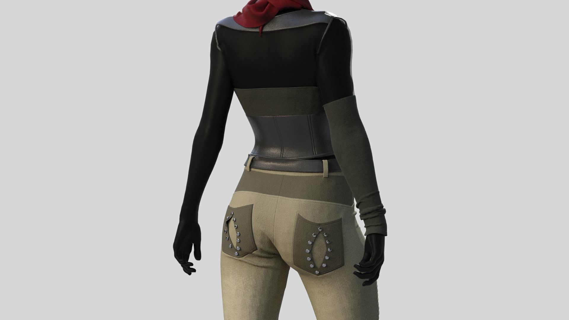 New Female Custom outfits 3D model | CGTrader