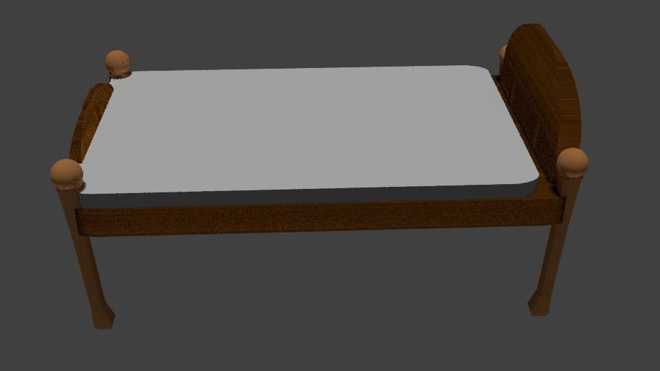 Bed model Bed 3d Blender model free VR / AR / low-poly 3D model | CGTrader