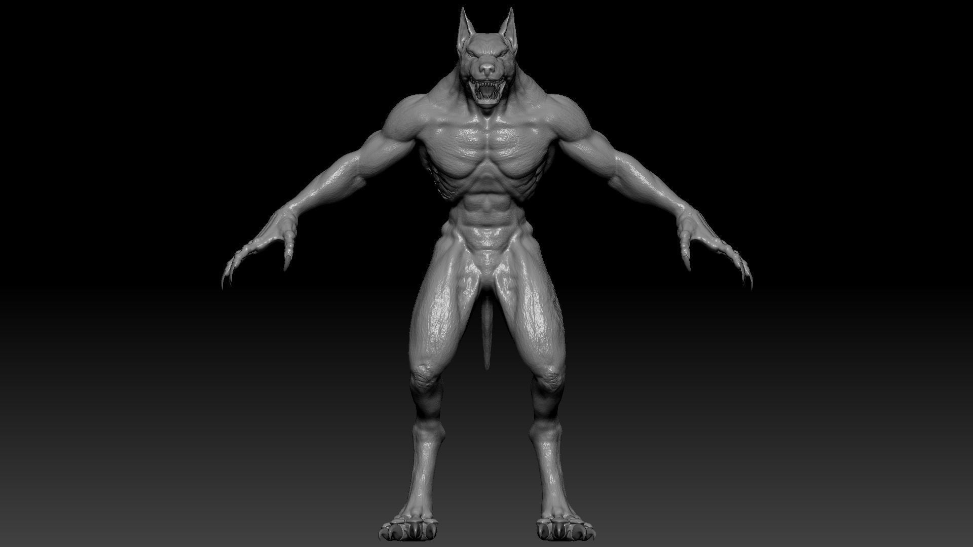 Werewolf High Quality Sculpt 3D model | CGTrader