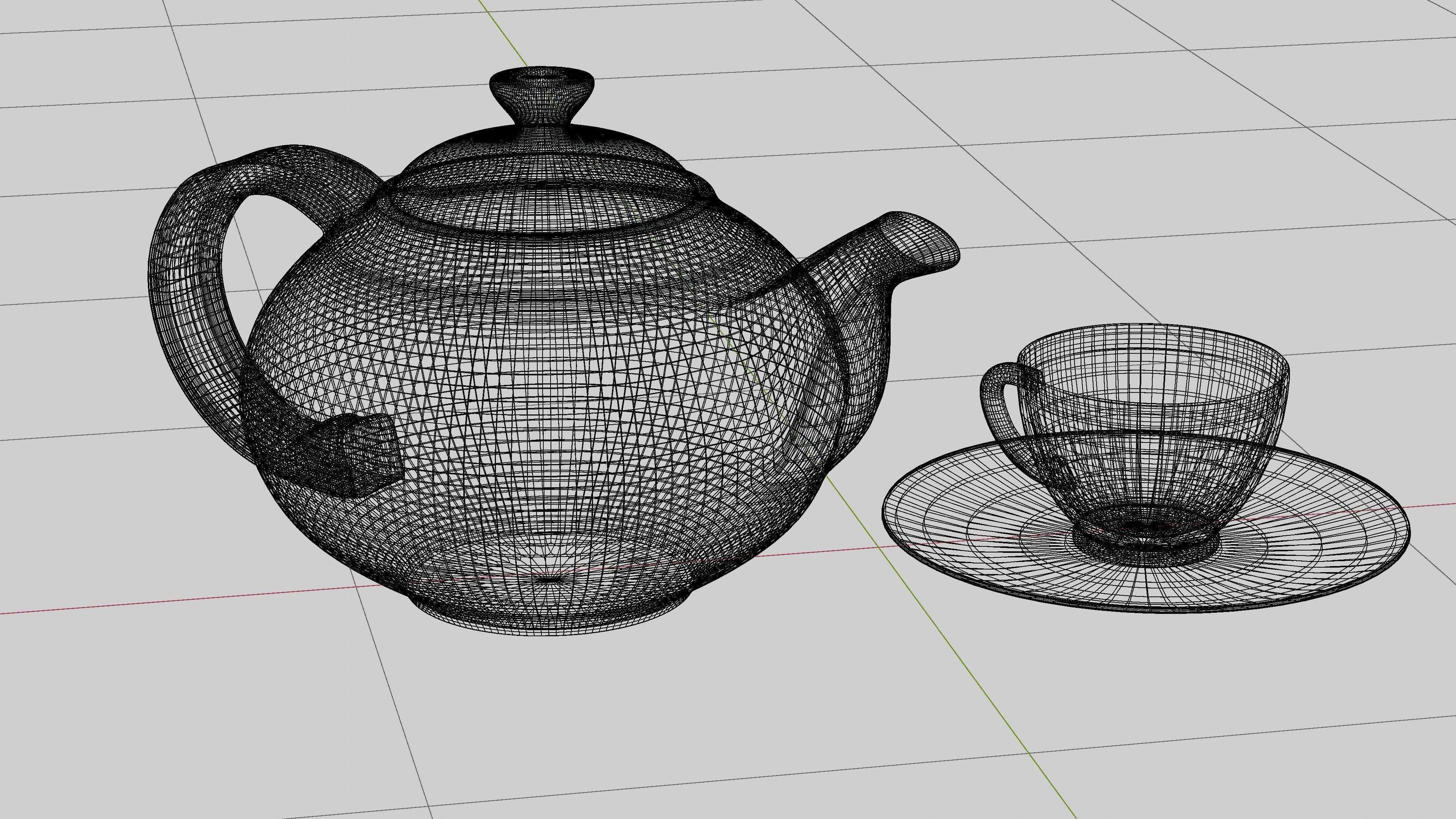 Blender Teapot and Cup 3D model 3D model | CGTrader