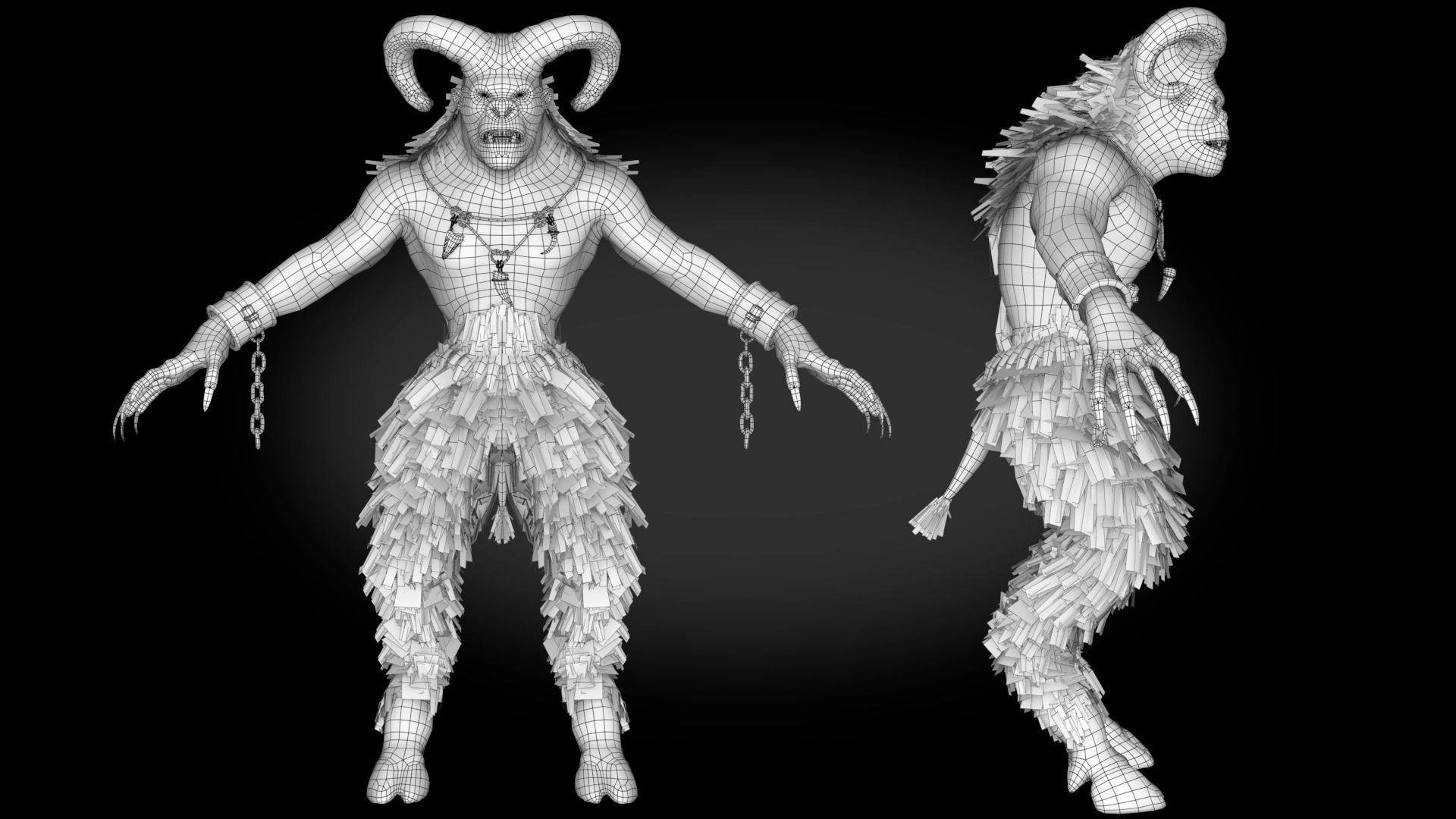 3D model Demon Faun VR / AR / low-poly | CGTrader