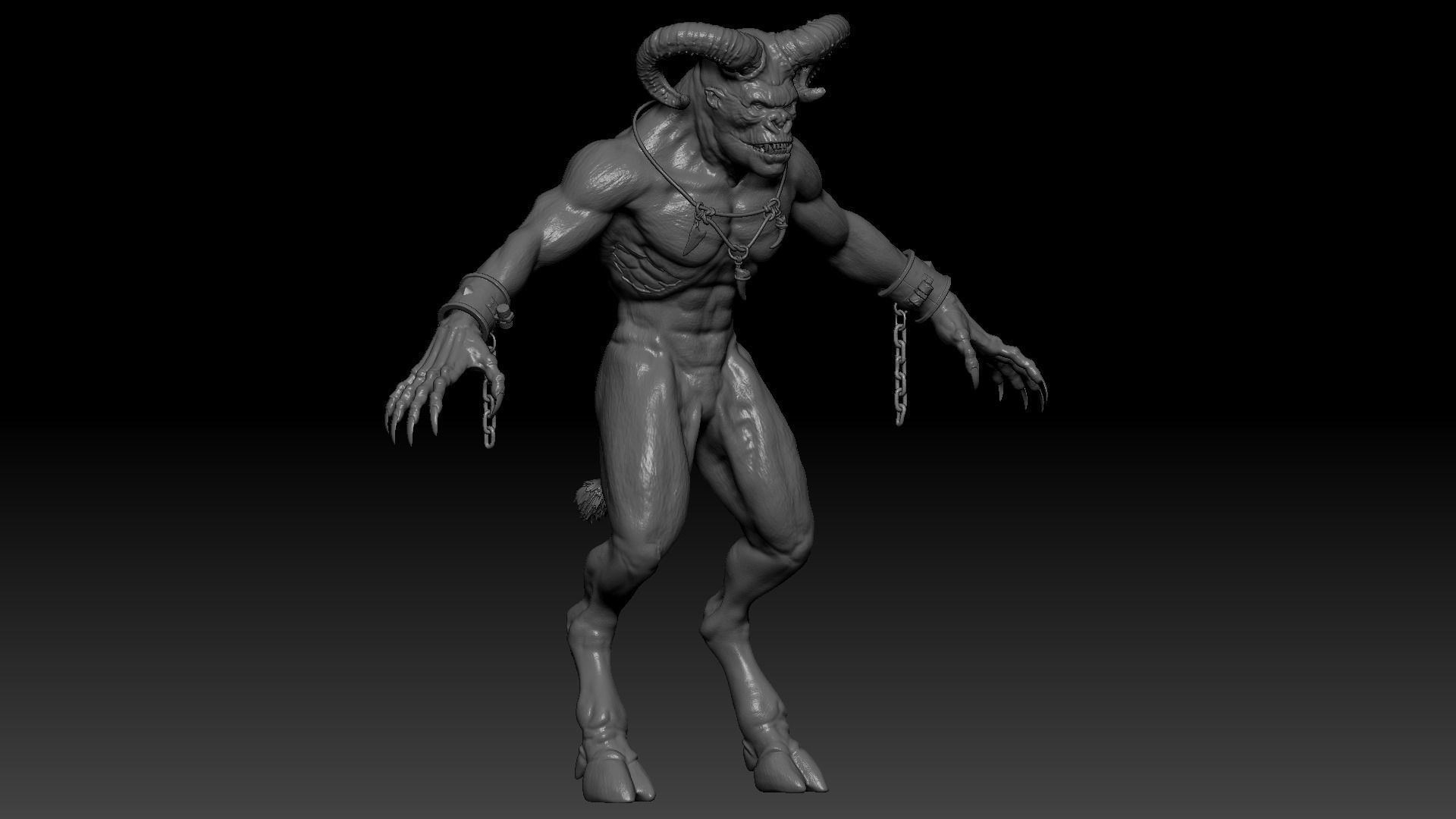 Demon Faun High Quality Sculpt 3D model | CGTrader