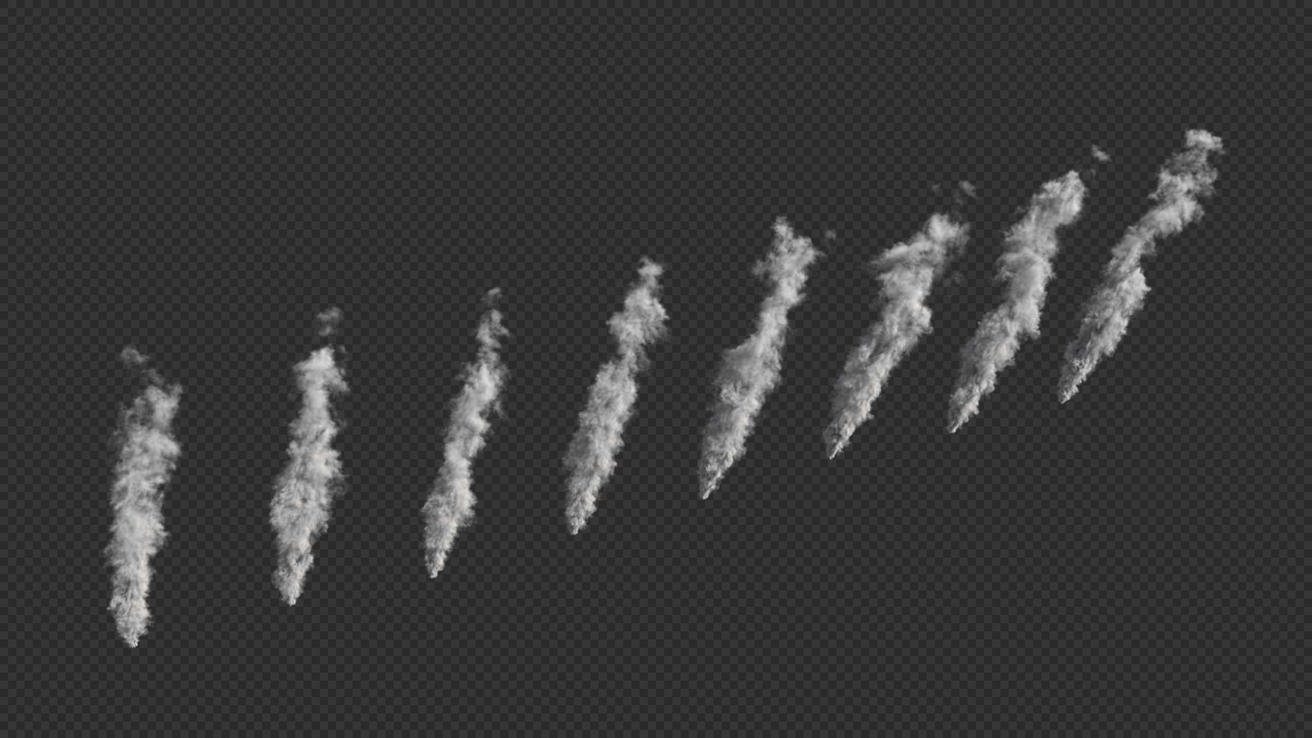 Rising Smokestack Clouds 3D model | CGTrader