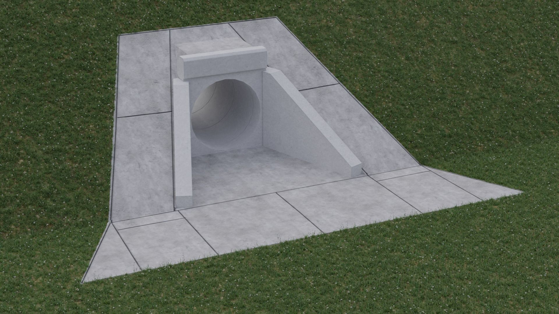 3D model Road concrete culverts set VR / AR / low-poly | CGTrader