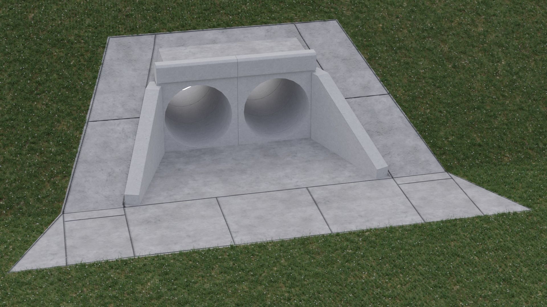 3D model Road concrete culverts set VR / AR / low-poly | CGTrader