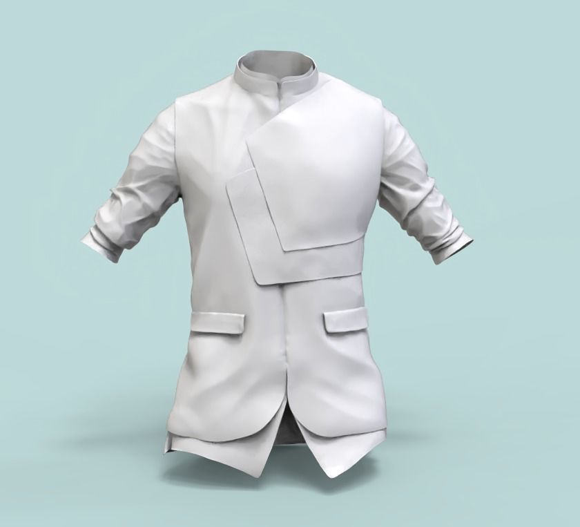 3D model Waistcoat indian kurta VR / AR / low-poly | CGTrader