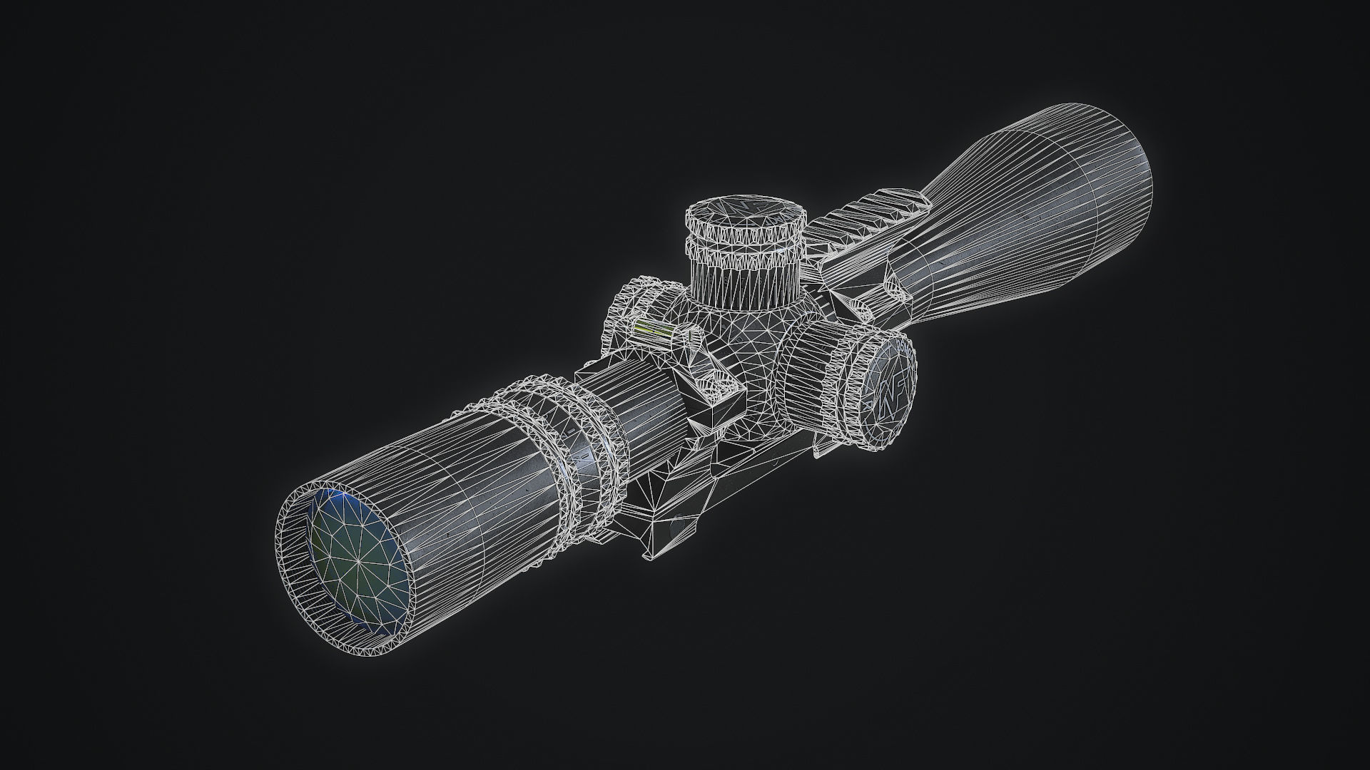 3D model Sniper Scope Nightforce NXS 3 5x15x56 VR / AR / low-poly ...