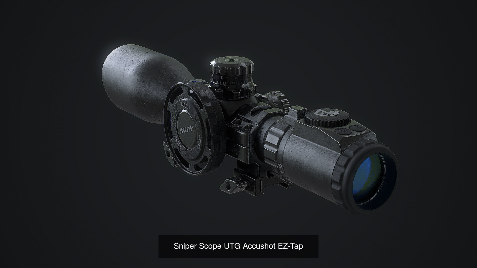 3D Model Collection PBR Sniper Scopes VR / AR / low-poly | CGTrader