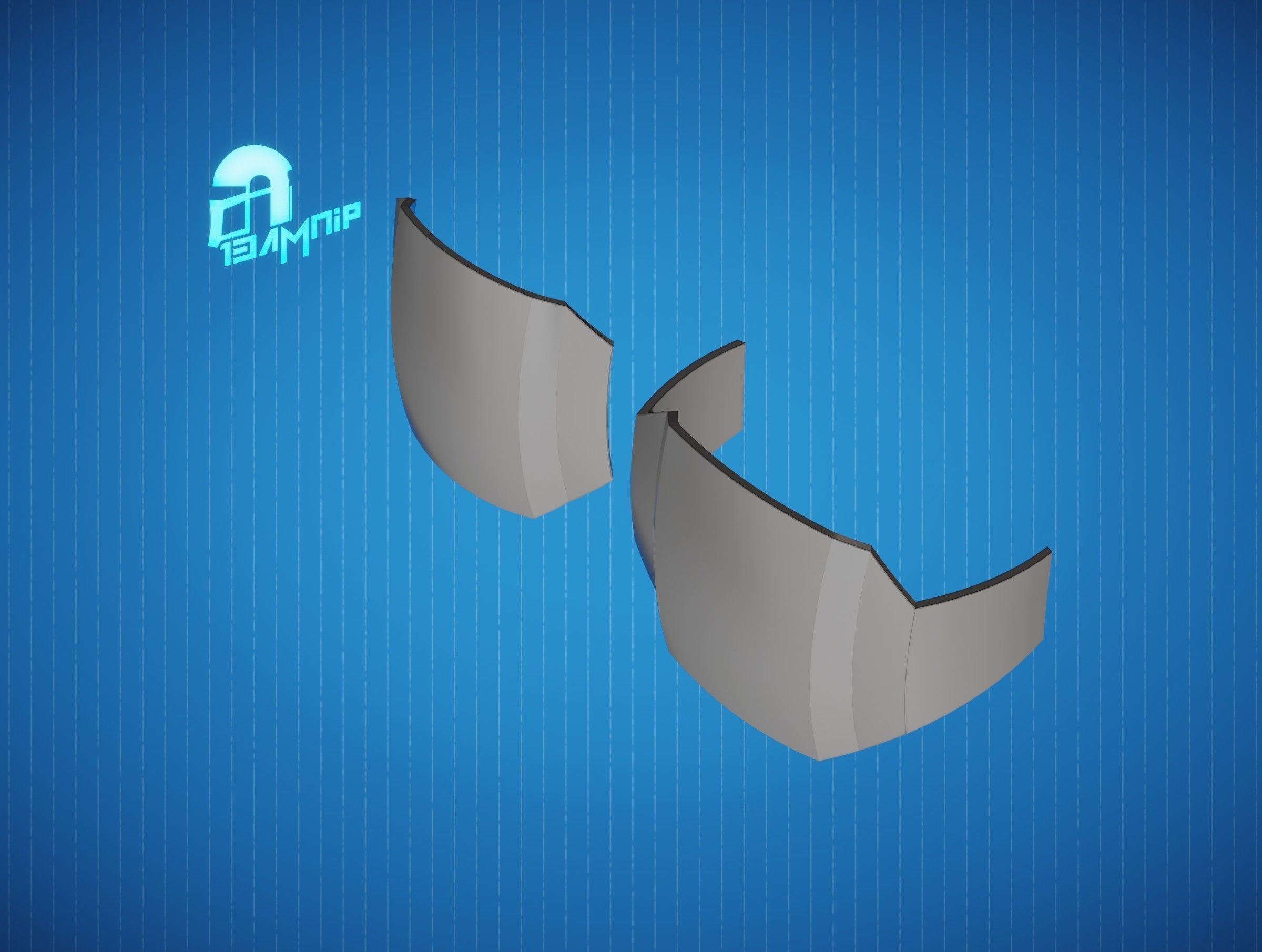 Custom Mandalorian knee armor 3D model 3D printable | CGTrader