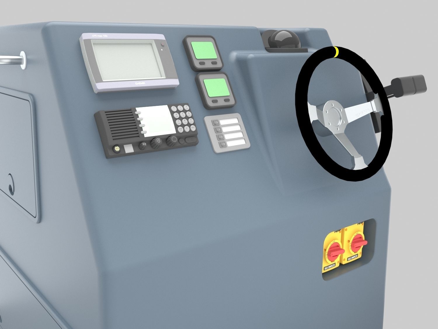 Boat Control panels 3D model | CGTrader