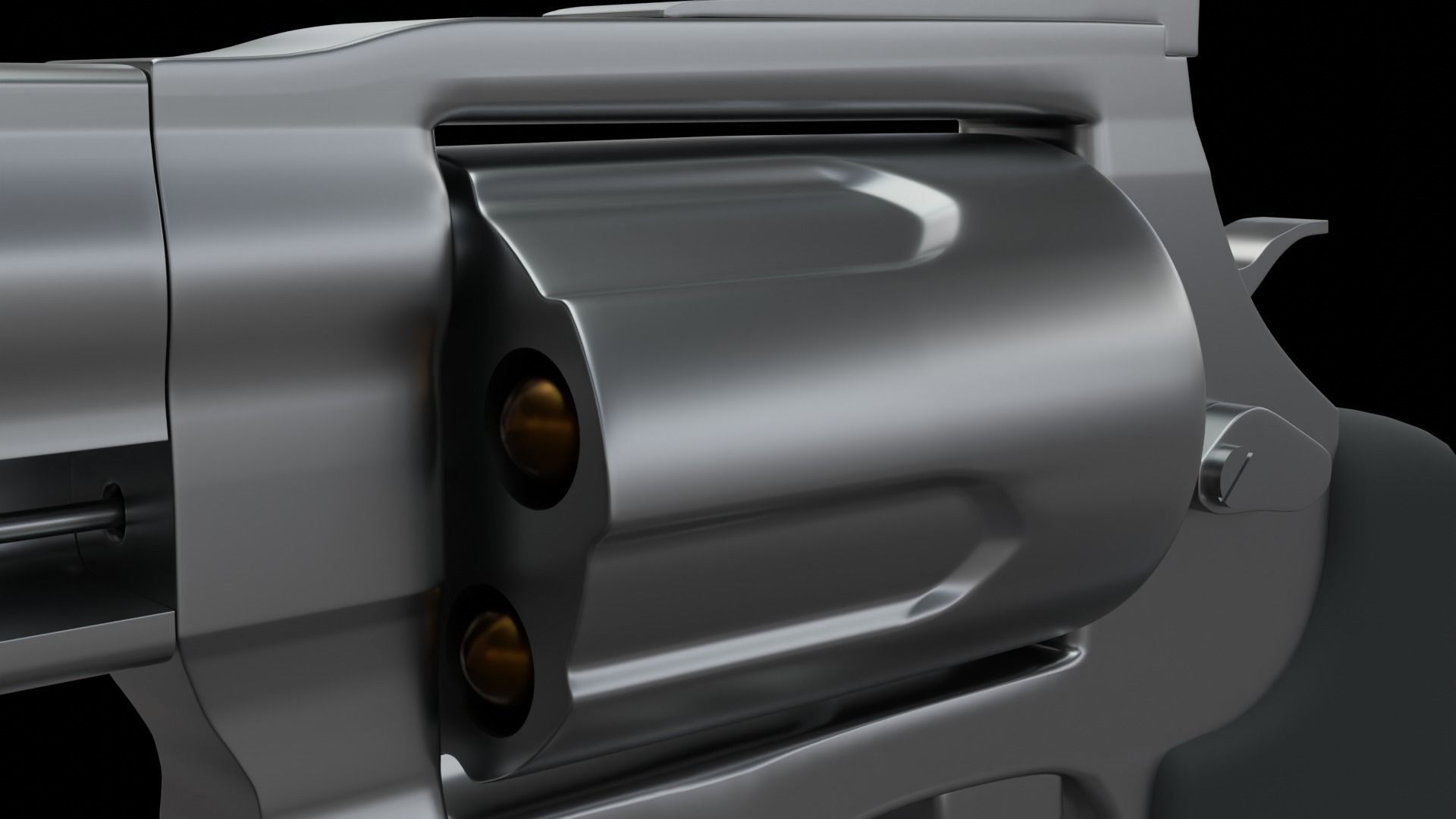 High poly revolver 3D model | CGTrader