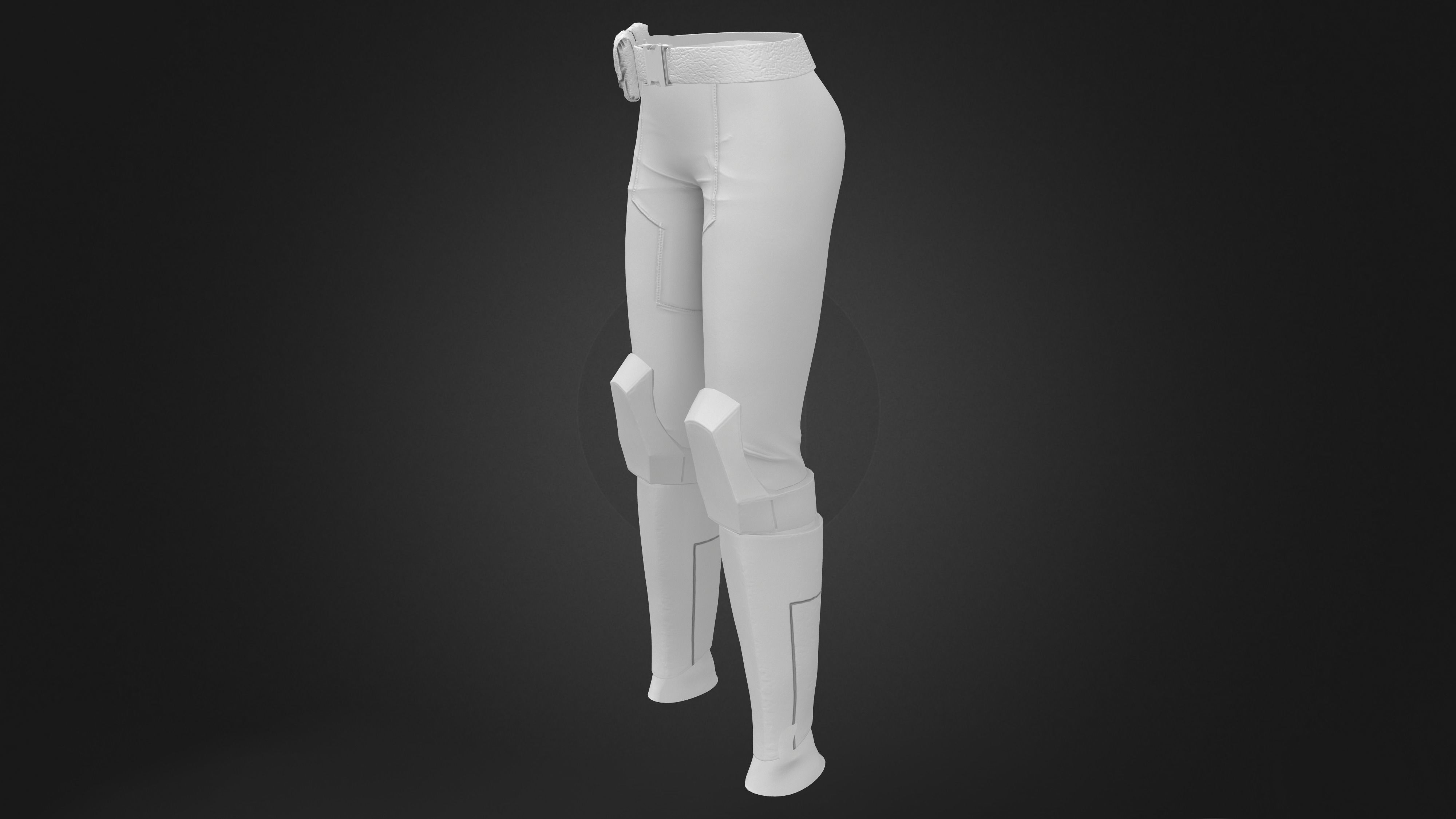 3D model Space Pilot Sci-fi Pants VR / AR / low-poly | CGTrader