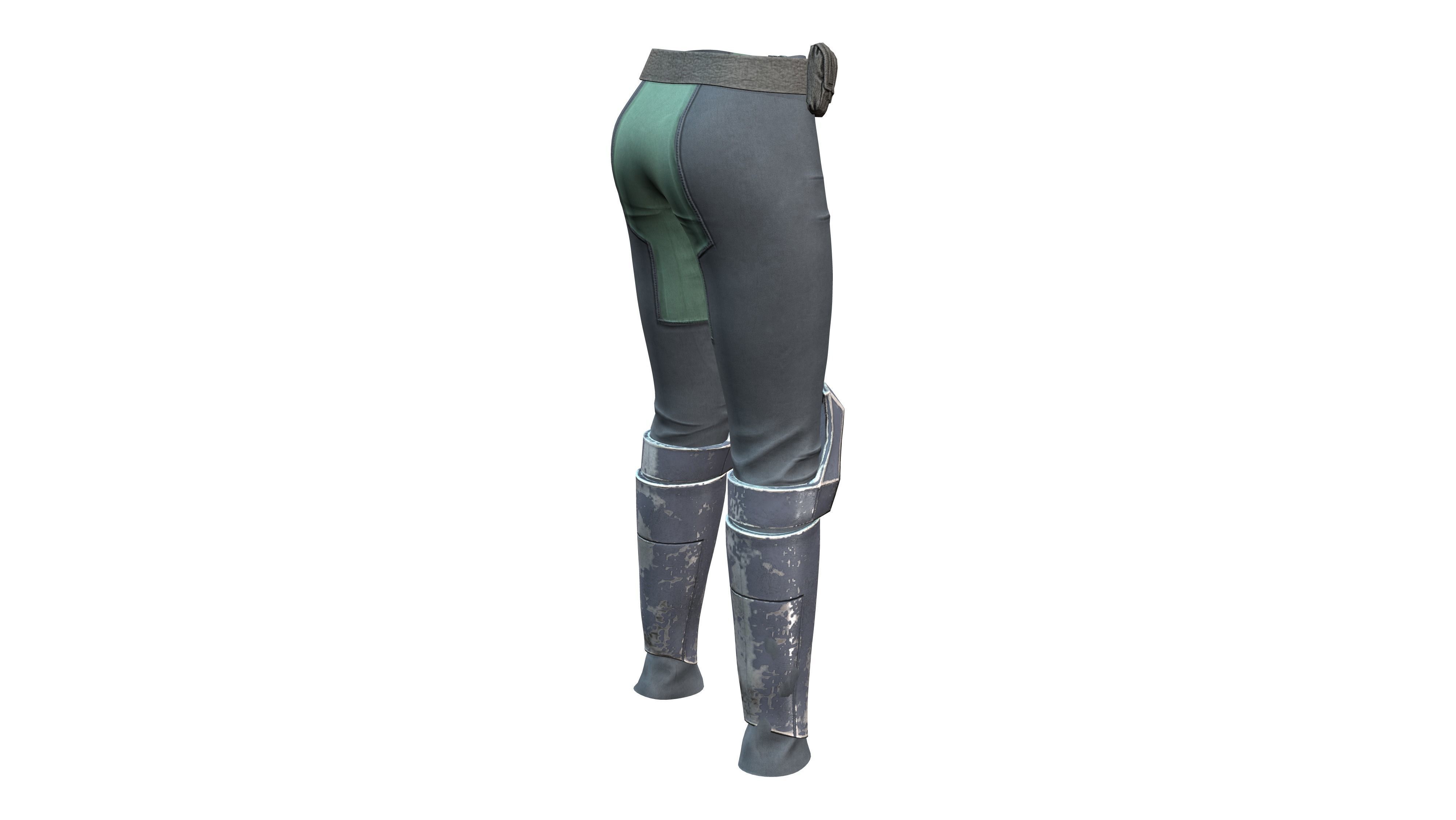 3D model Space Pilot Sci-fi Pants VR / AR / low-poly | CGTrader