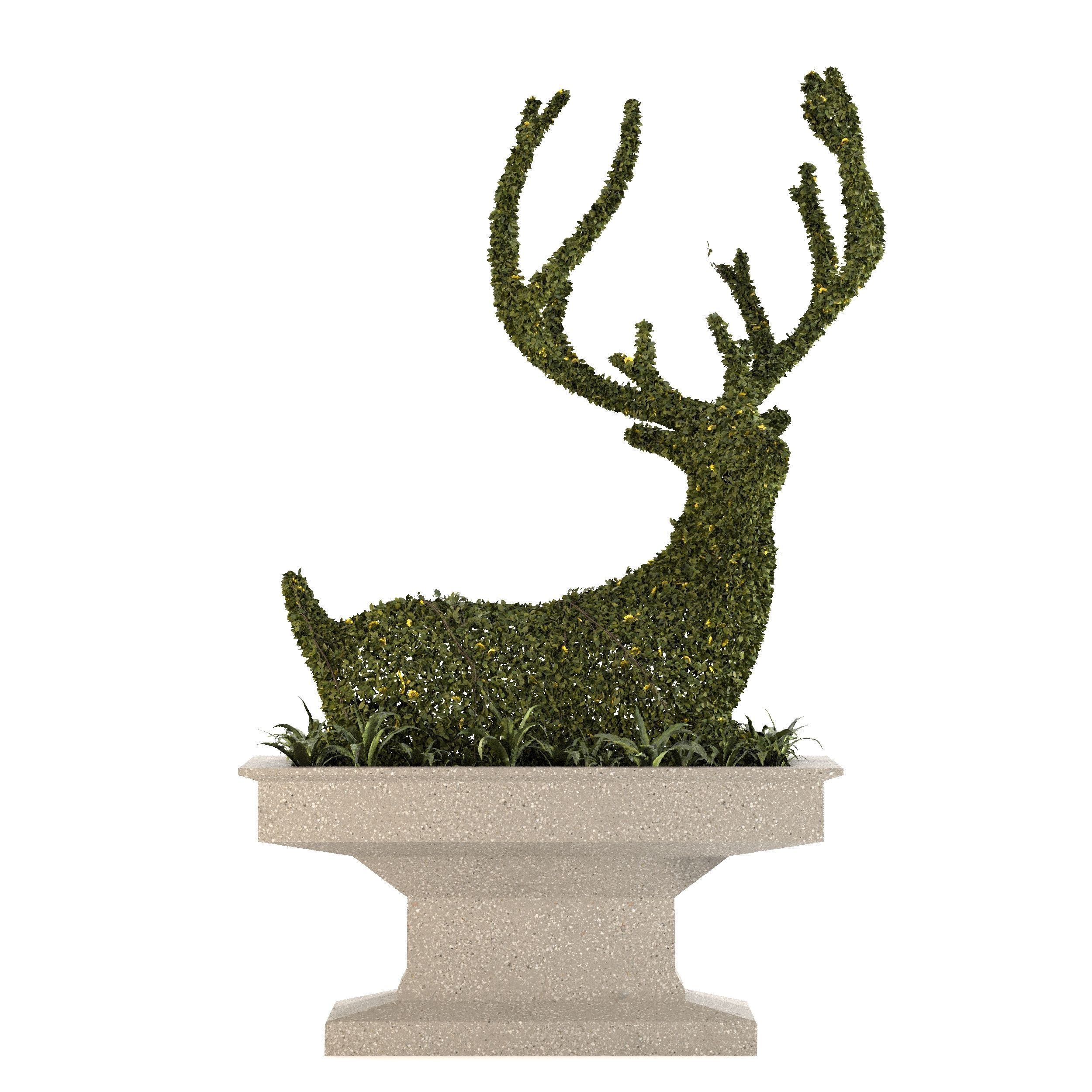 Topiary Deer 3D model | CGTrader
