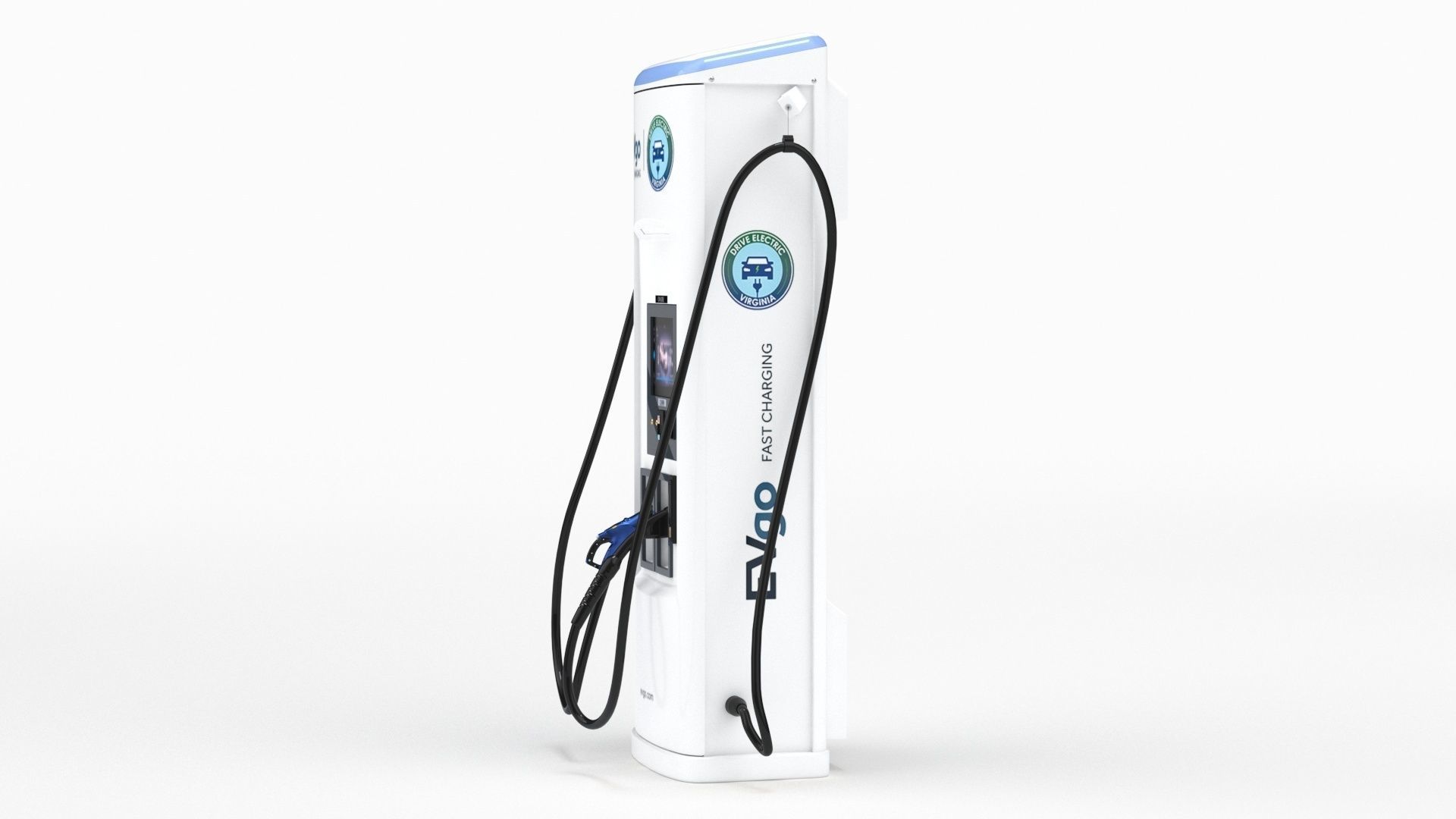 BTCPower - 50 kW Slim Line DC Fast EV Charger 3D model | CGTrader