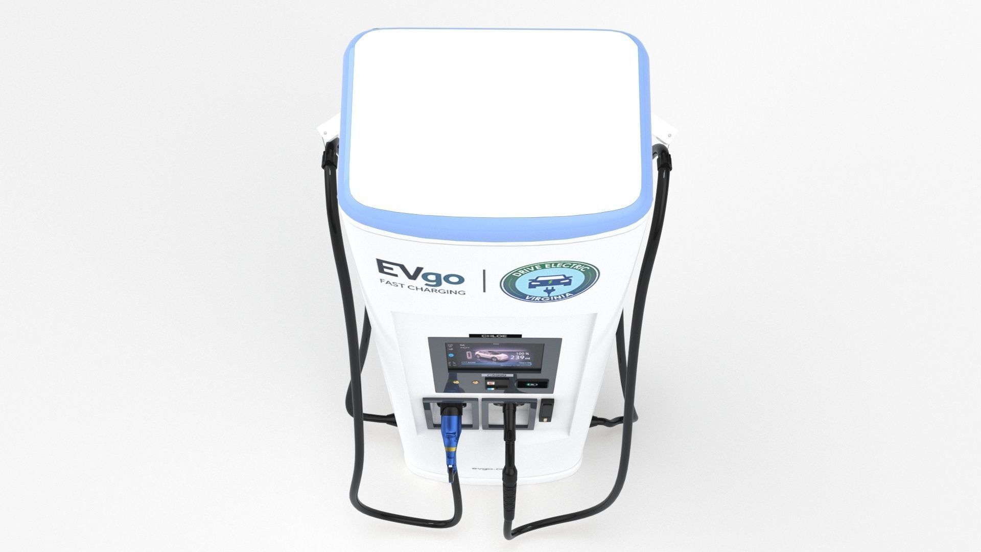 BTCPower - 50 kW Slim Line DC Fast EV Charger 3D model | CGTrader