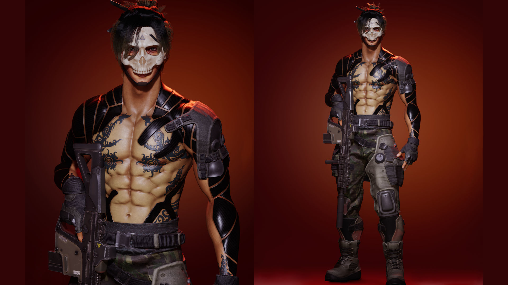 3D model Futuristic Tribal Warrior VR / AR / low-poly rigged | CGTrader