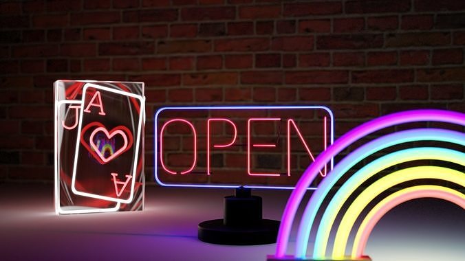 Neon Sign 3D model | CGTrader