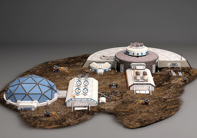 Space Base On Mars