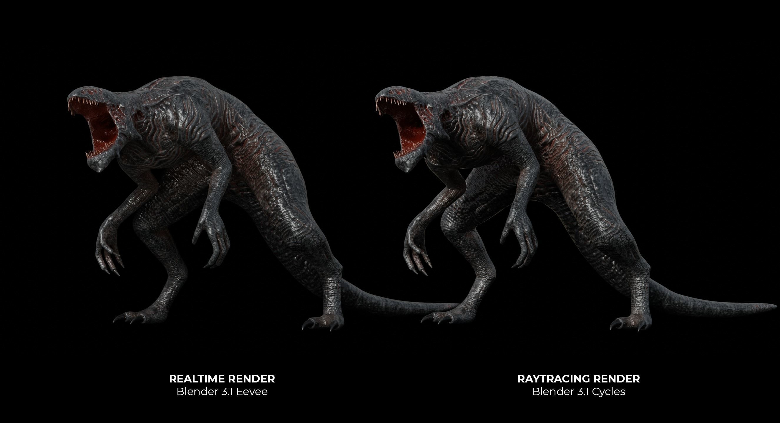 3D model Mutant alien creature VR / AR / low-poly | CGTrader