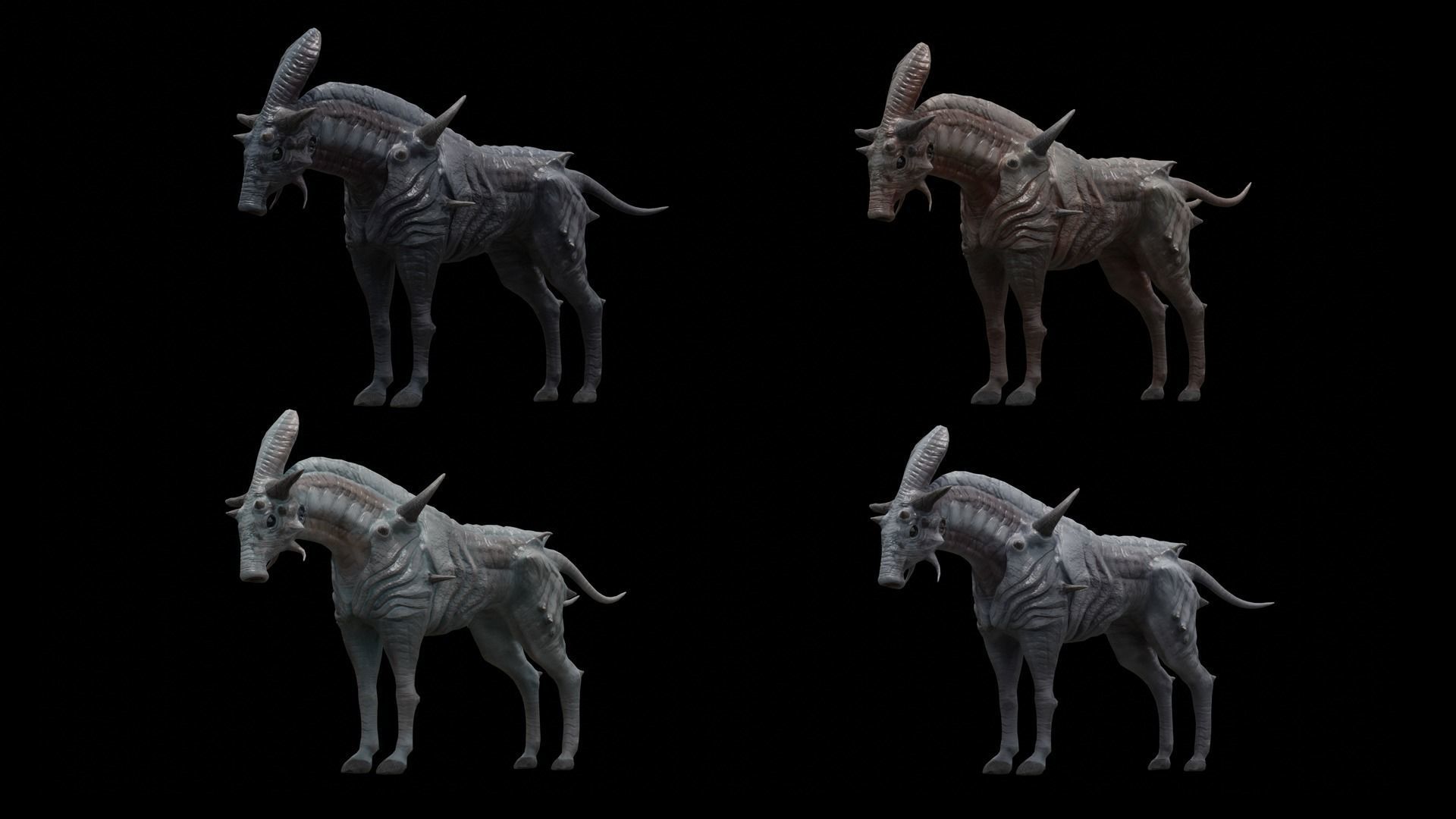 3D Model Collection Fiction creature VR / AR / low-poly | CGTrader