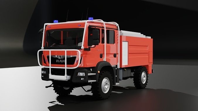MAN TGM 13 290 Firetruck 3D model | CGTrader