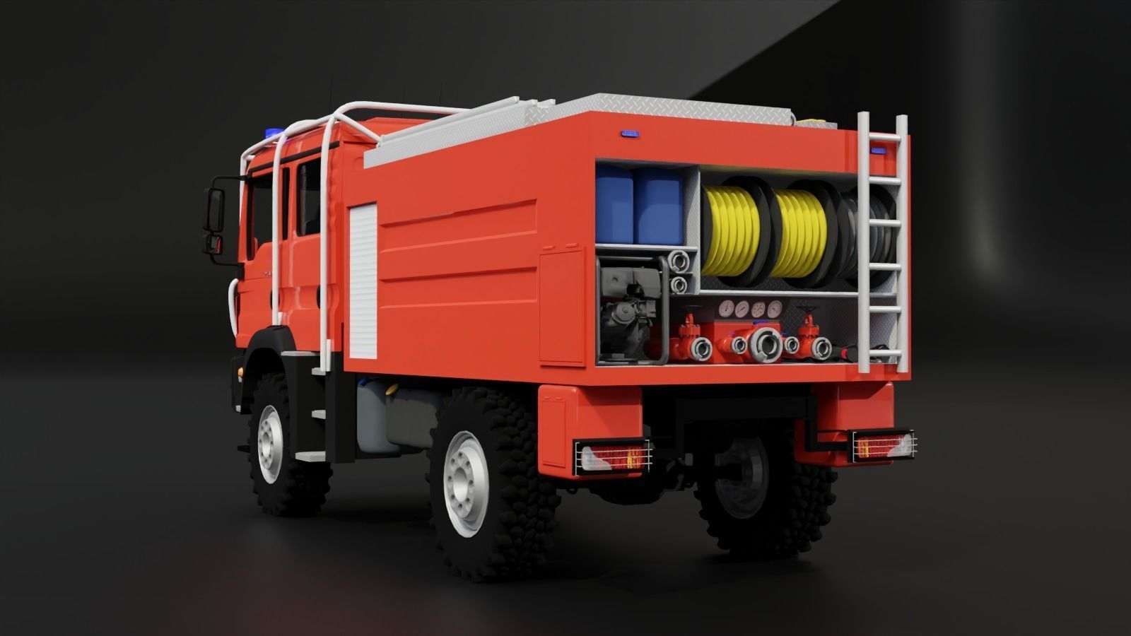 MAN TGM 13 290 Firetruck 3D model | CGTrader