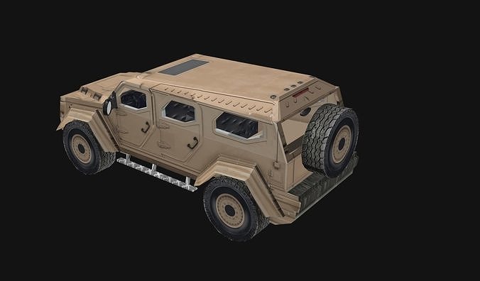 3D model Army car VR / AR / low-poly | CGTrader