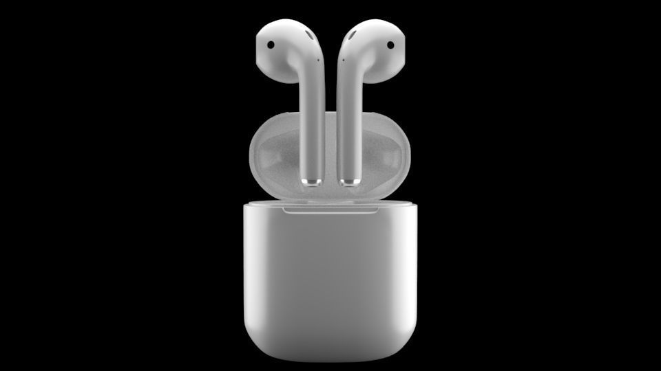 Apple EarPods free 3D model | CGTrader