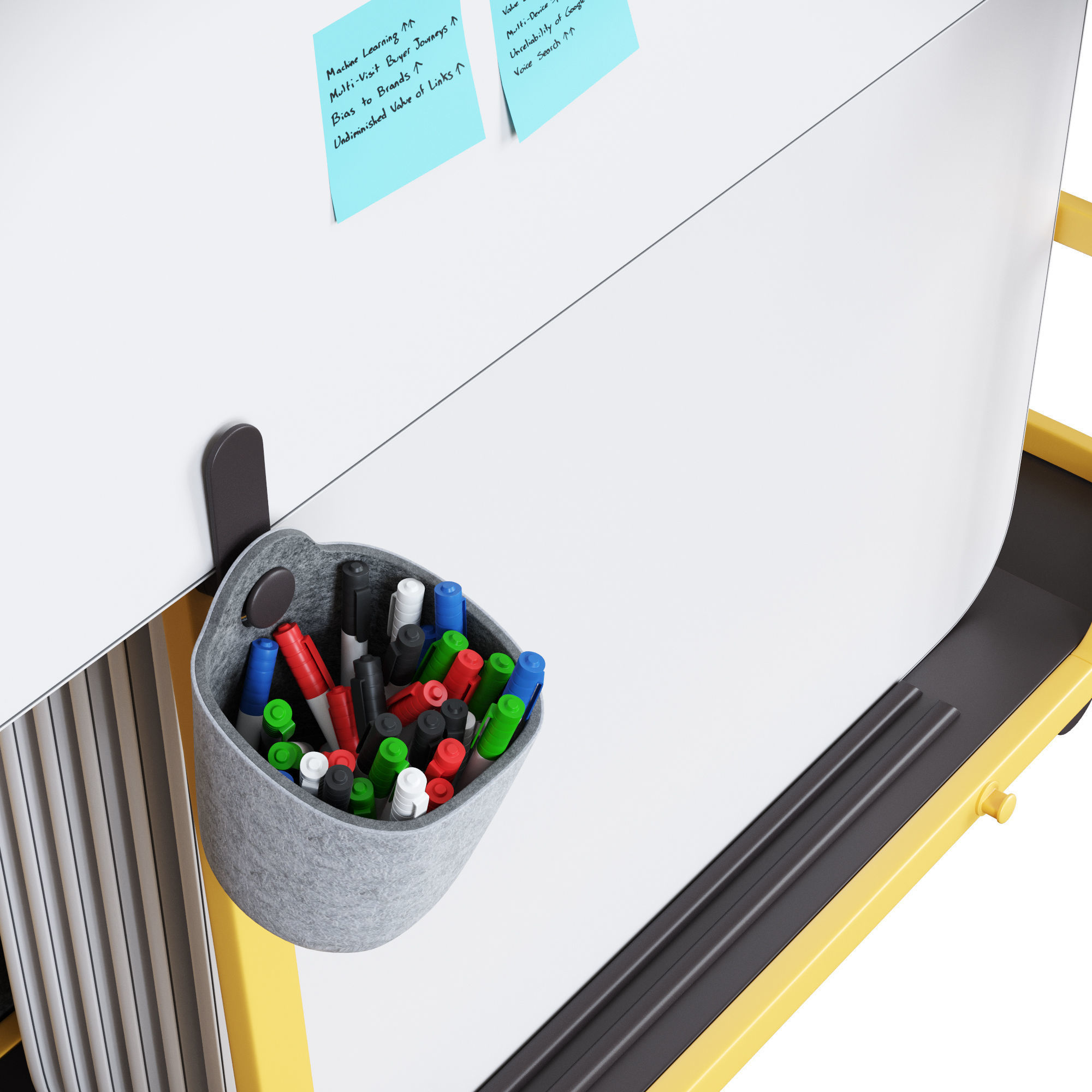 Steelcase - Flex Cart With Whiteboards 3D model | CGTrader