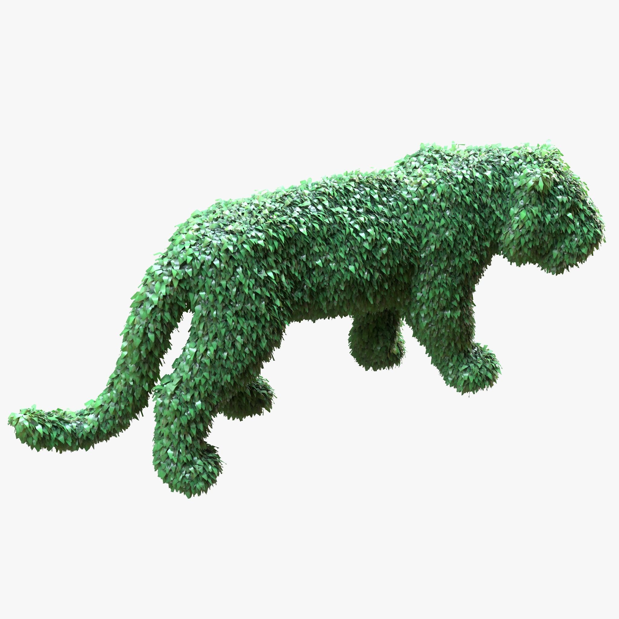 Tiger Topiary Garden Sculptures 3D model | CGTrader