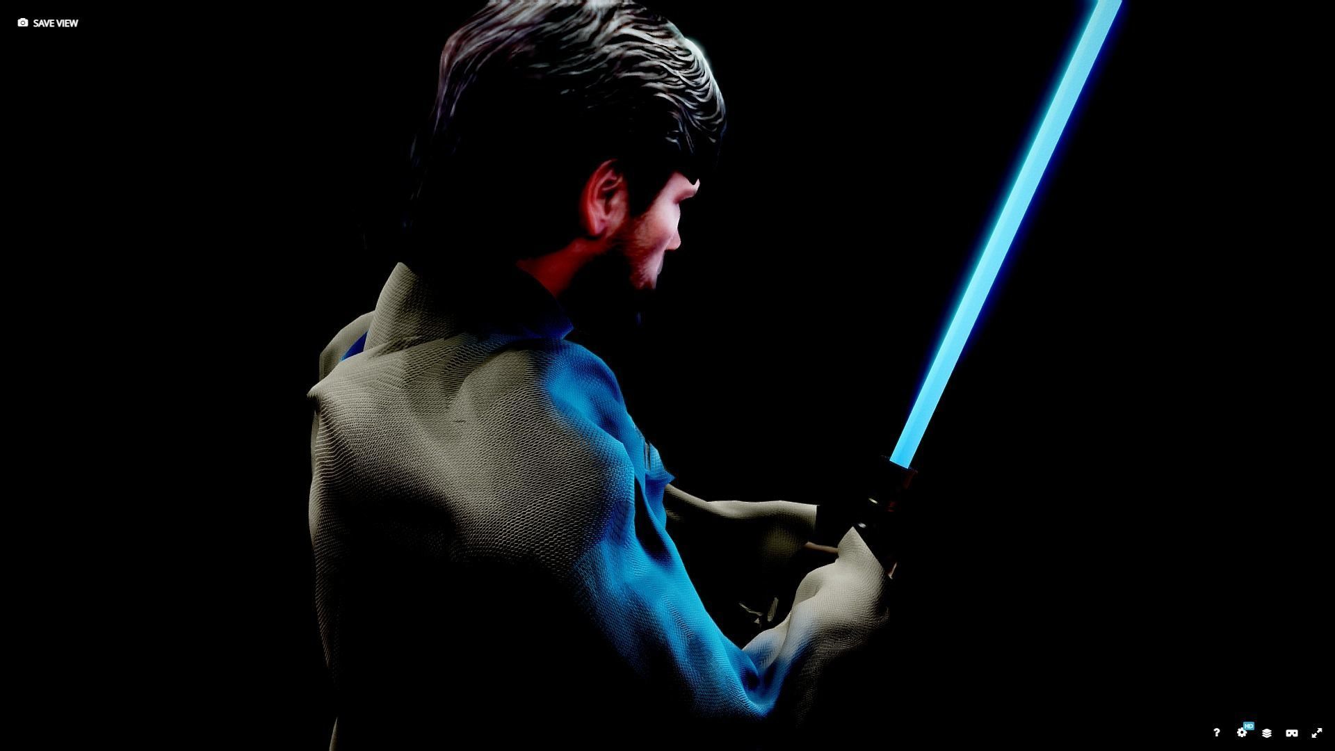 3D model Kenobi Rigged VR / AR / low-poly | CGTrader