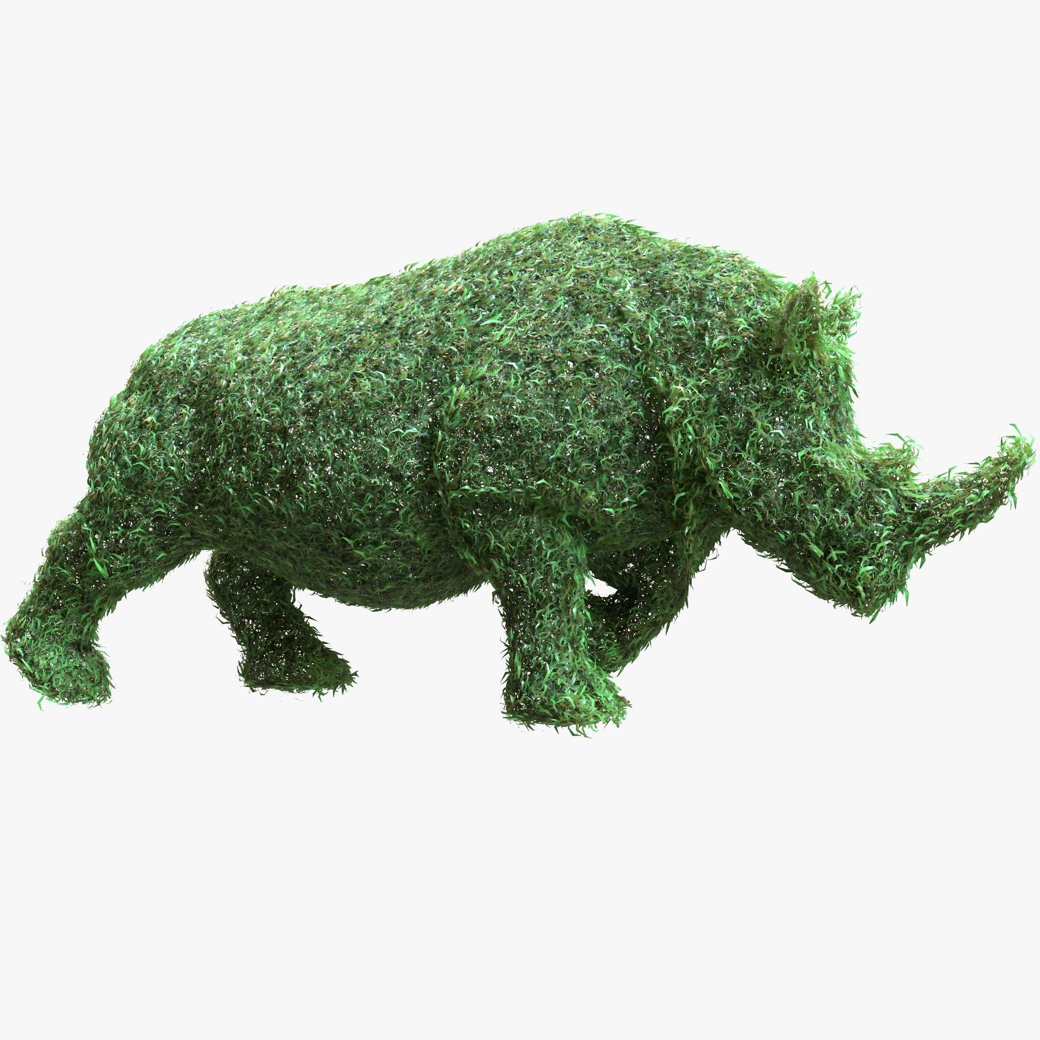 Rhino Topiary Garden Sculptures 3D model | CGTrader