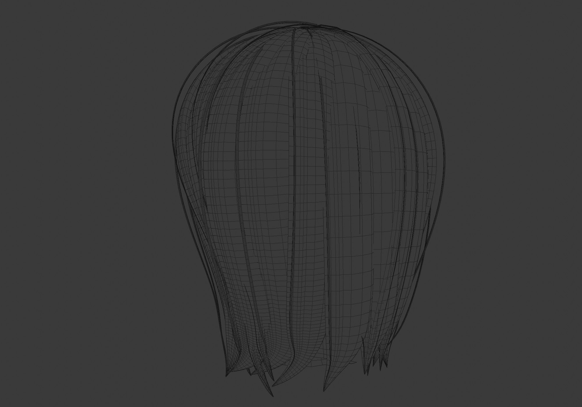 basic cartoon hairstyle 3D model | CGTrader